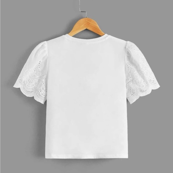Shirts & Tops | White Cute Basic Girly Top Brand New | Poshmark